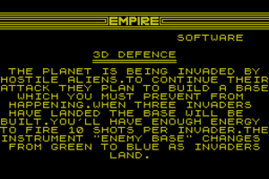 Download 3D Defence (ZX Spectrum) - My Abandonware